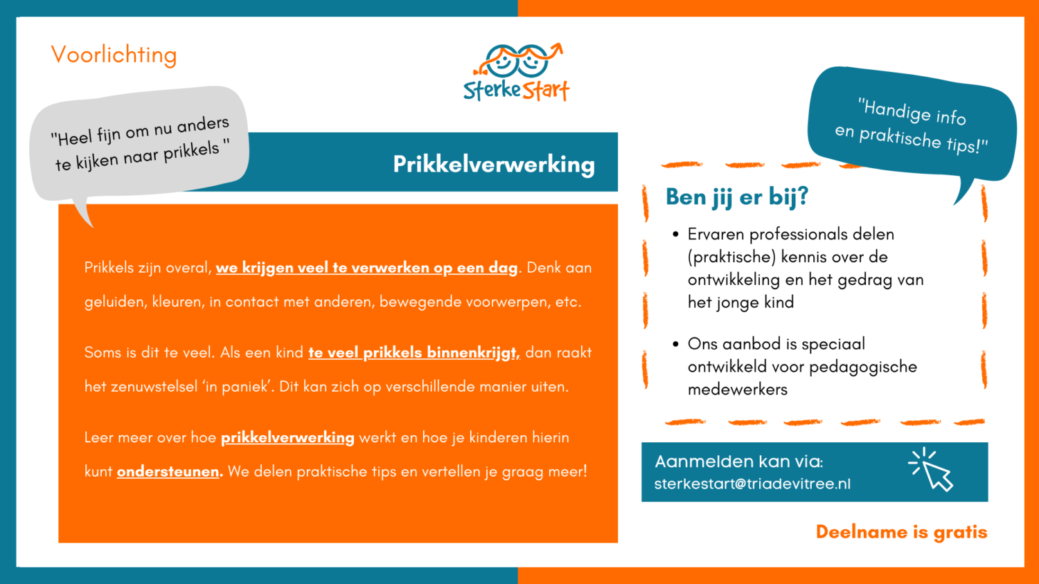 Workshops – Sterke Start Almere